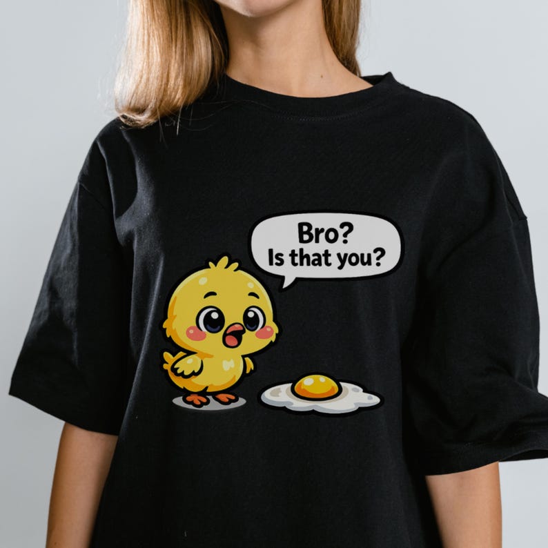 Funny Chick Meme PNG – Cartoon Graphic, T-shirt Design (digital ...