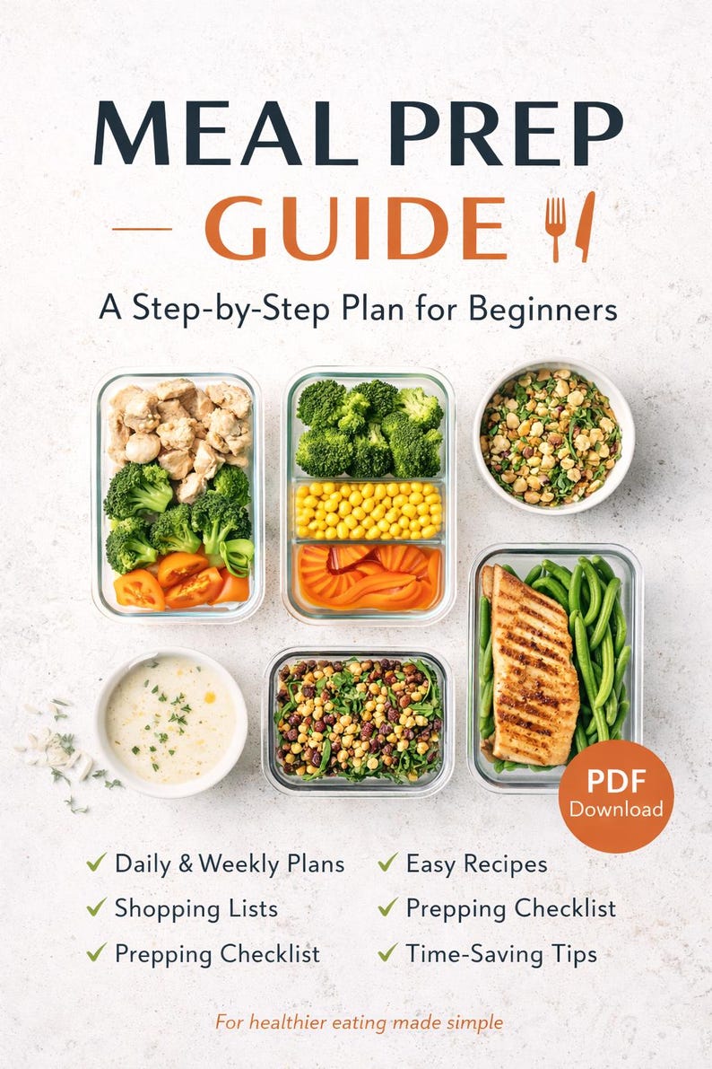 PDF Meal Prep Guide - Etsy