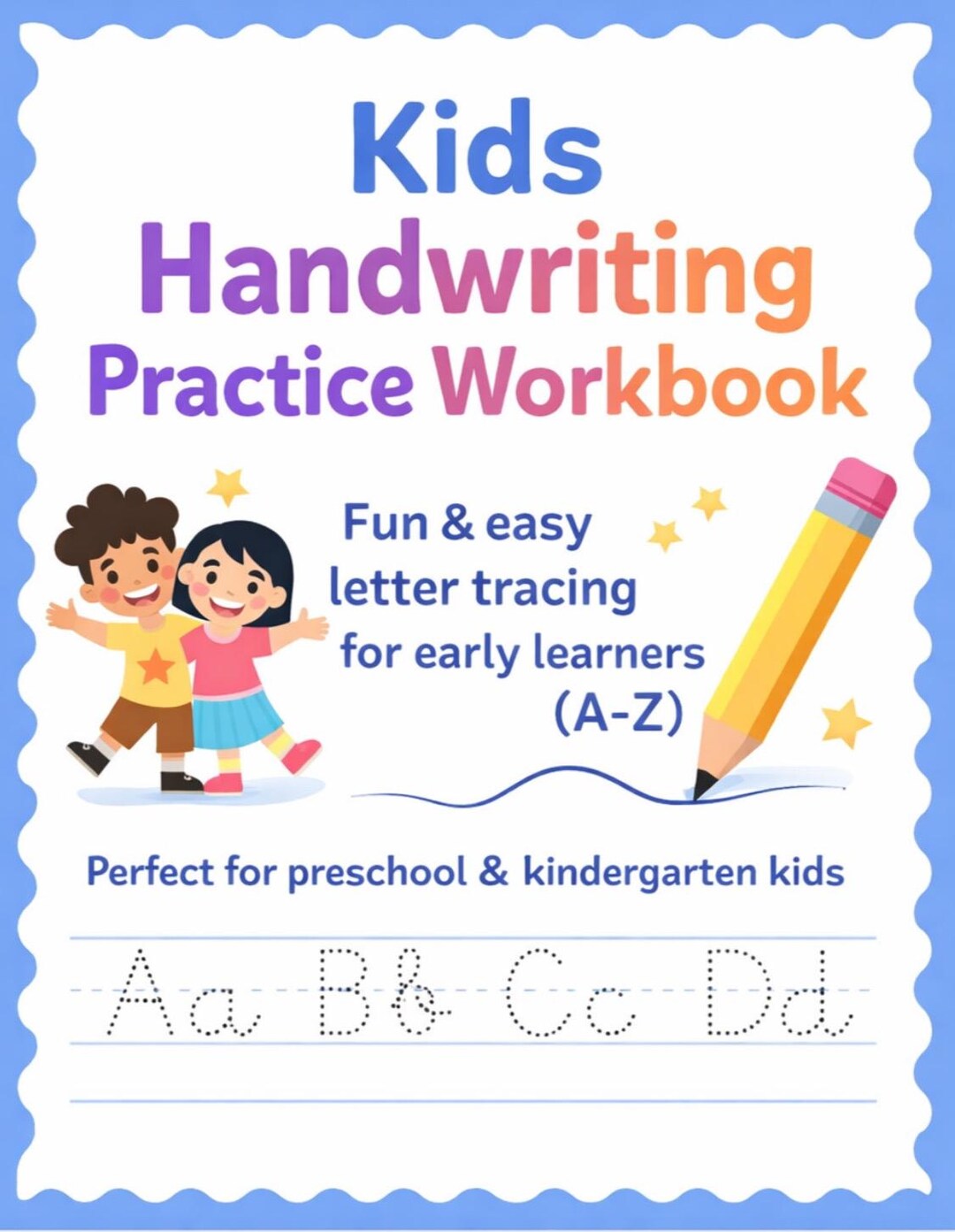 Kids Handwriting Practice Workbook - Etsy