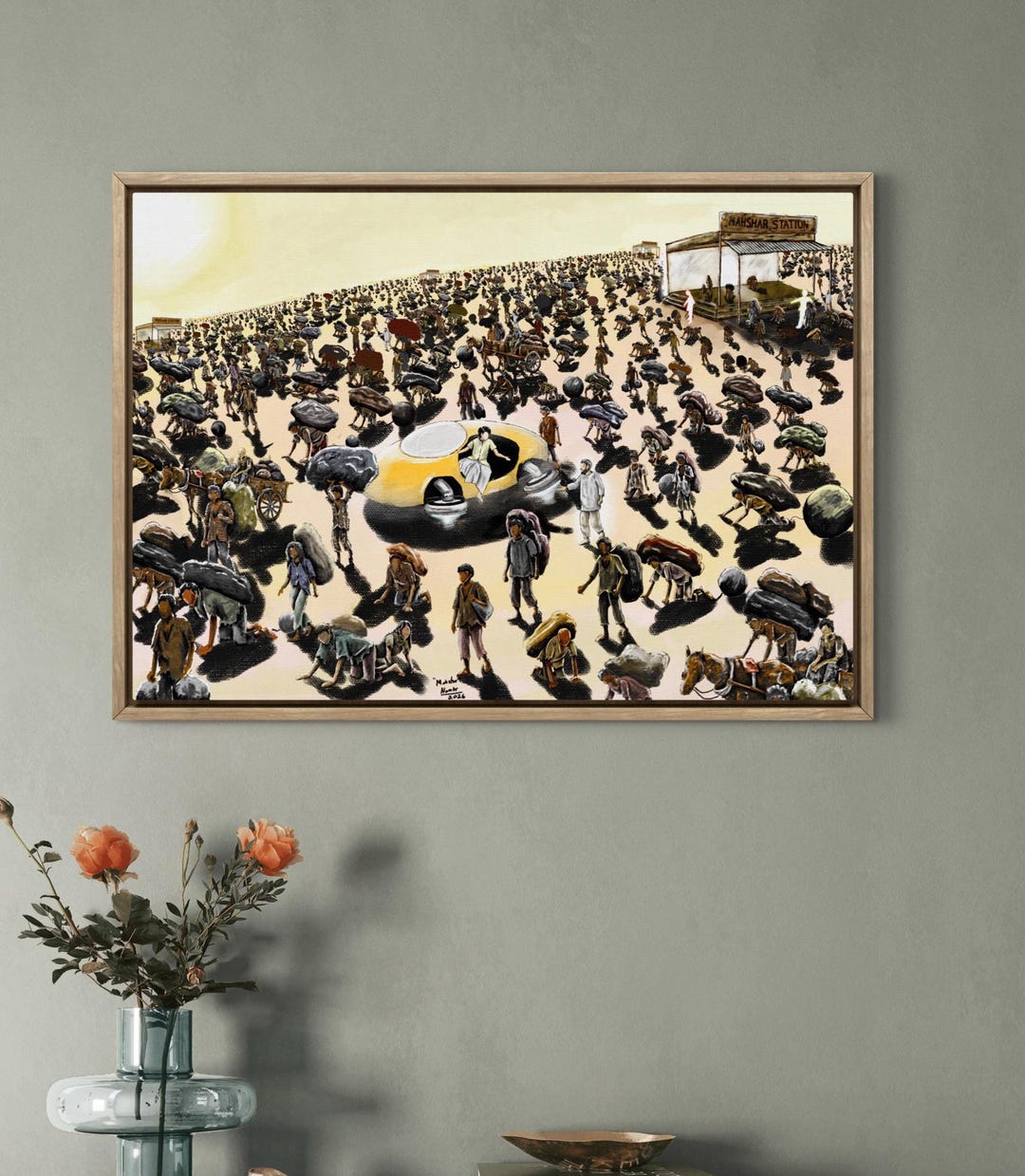 Mahshar Station Surrealist Digital Art Print | Spiritual Soul Journey ...