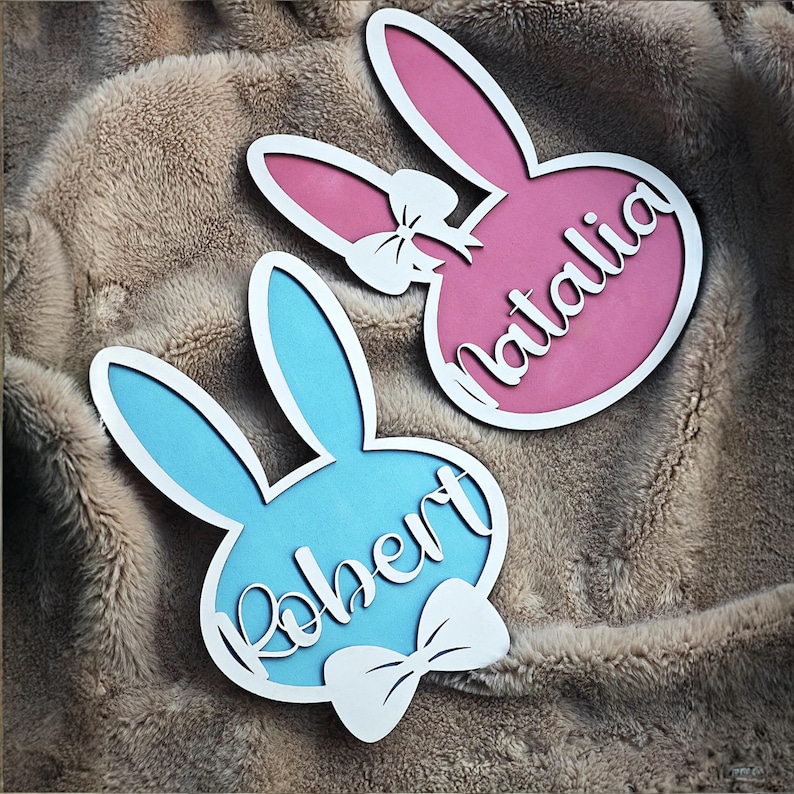 Plaque de Porte Bébé Personnalisée Prénom Lapin en Bois, Déco chambre ...