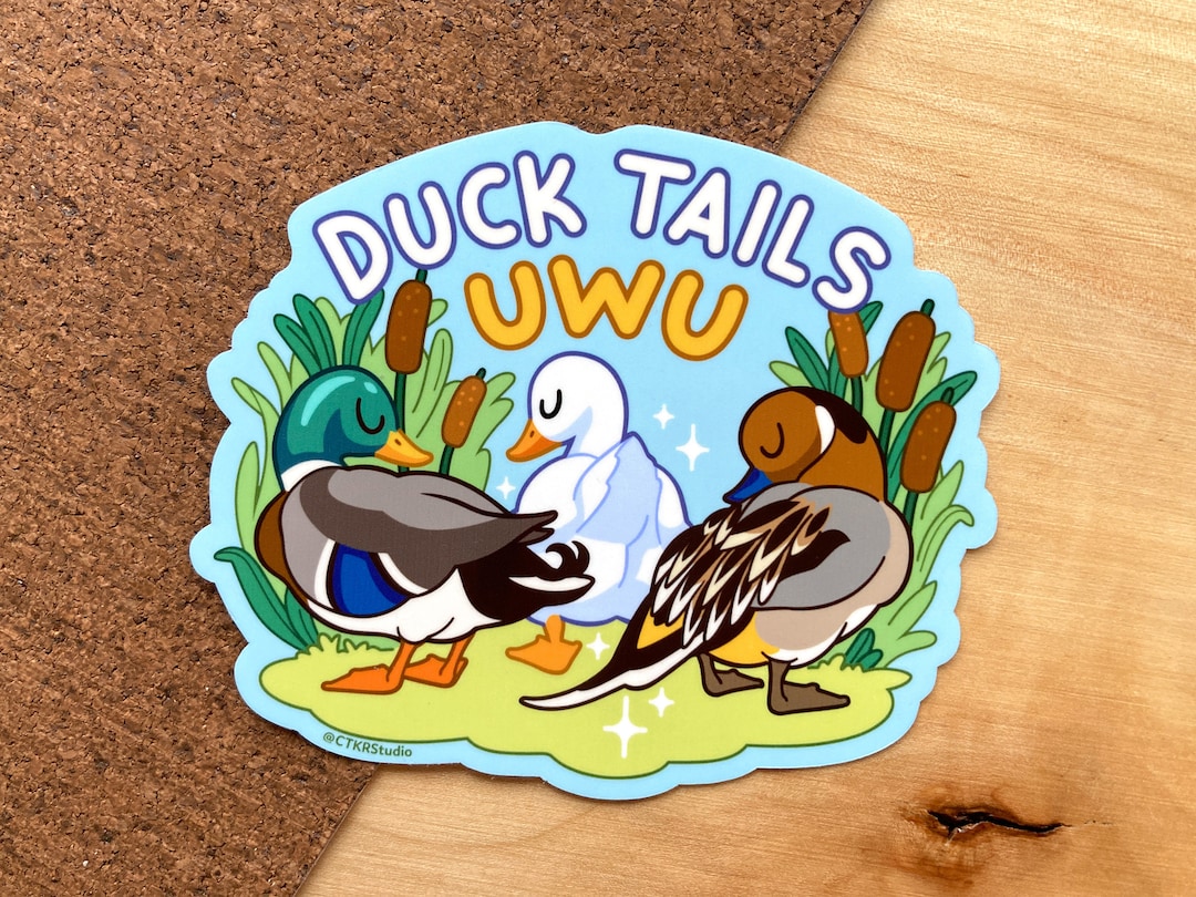 VS079 Duck Tails UWU Vinyl Sticker / Funny Disney Afternoon Parody ...
