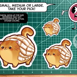 VS021 / Concha Cats Kawaii Art Sticker Set / Cute Mexican Treats ...