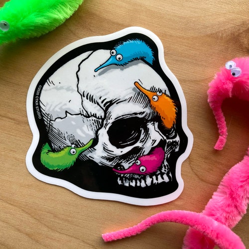 Worm on a String Bumper Sticker - Etsy