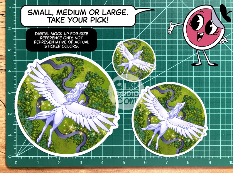 VS003 Magical Flying Pegasus Vinyl Sticker / Soaring Pegasus - Etsy