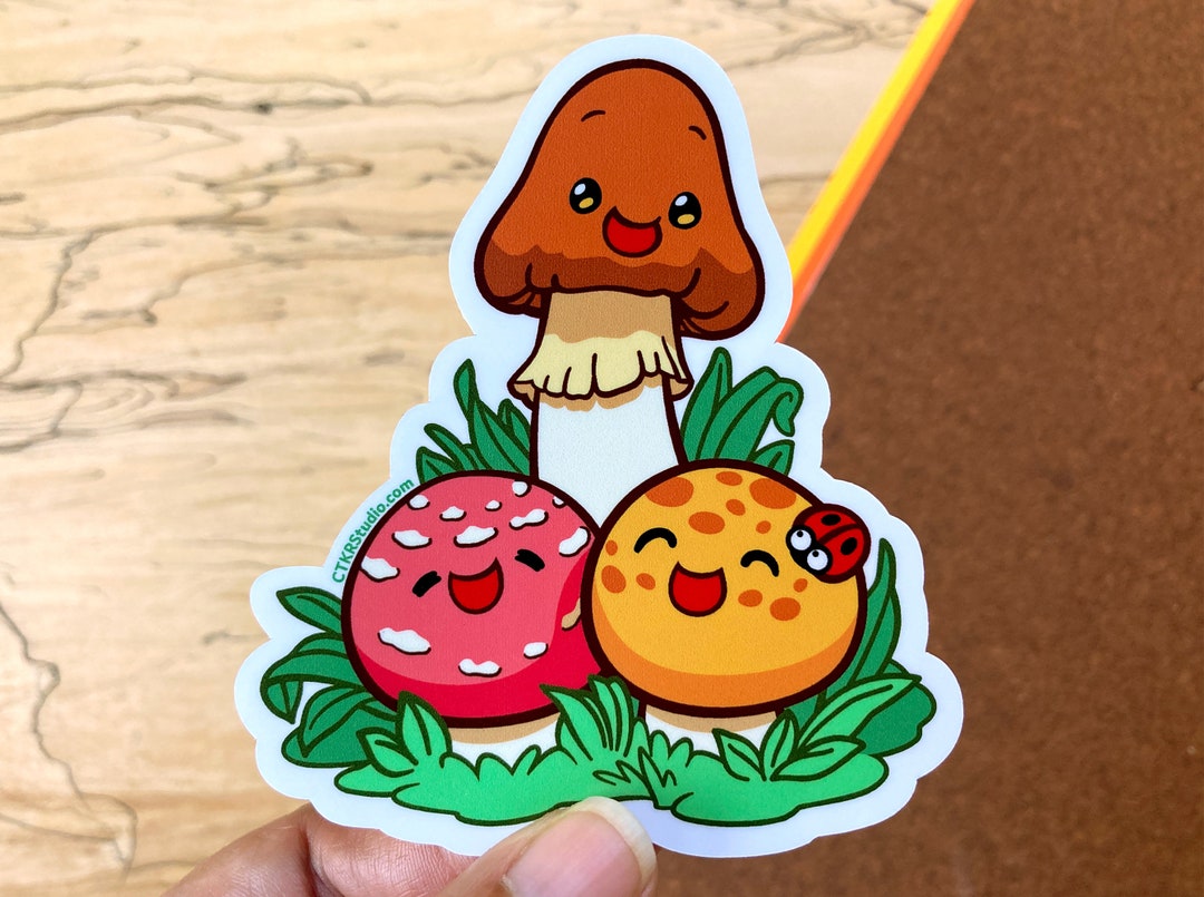 VS121 Inappropriate but Cute Mushrooms Vinyl Sticker / Suggestive ...