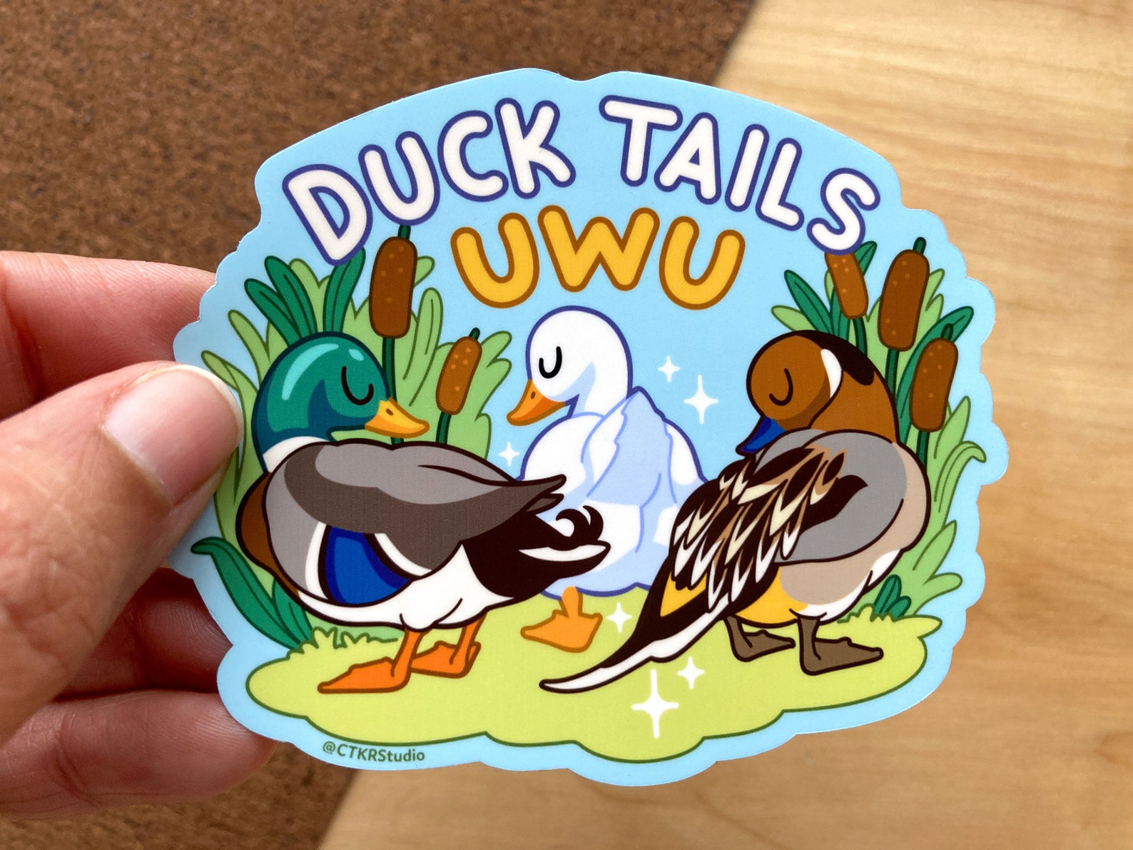 VS079 Duck Tails UWU Vinyl Sticker / Funny Disney Afternoon Parody ...