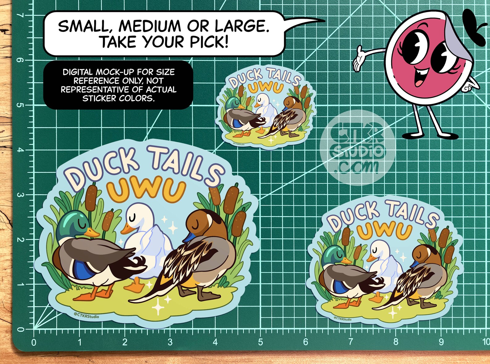 VS079 Duck Tails UWU Vinyl Sticker / Funny Disney Afternoon Parody ...