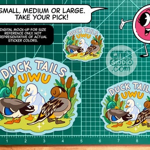 VS079 Duck Tails UWU Vinyl Sticker / Funny Disney Afternoon Parody ...