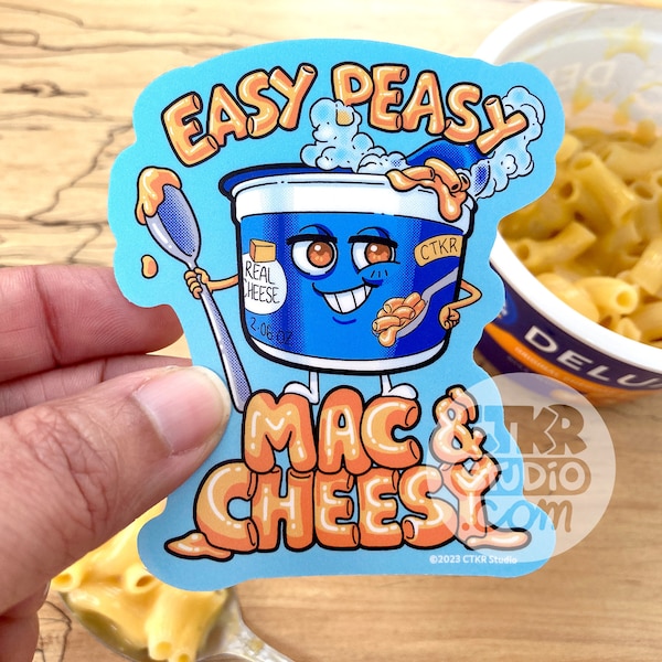 Macaroni and Cheese Stickers - Etsy