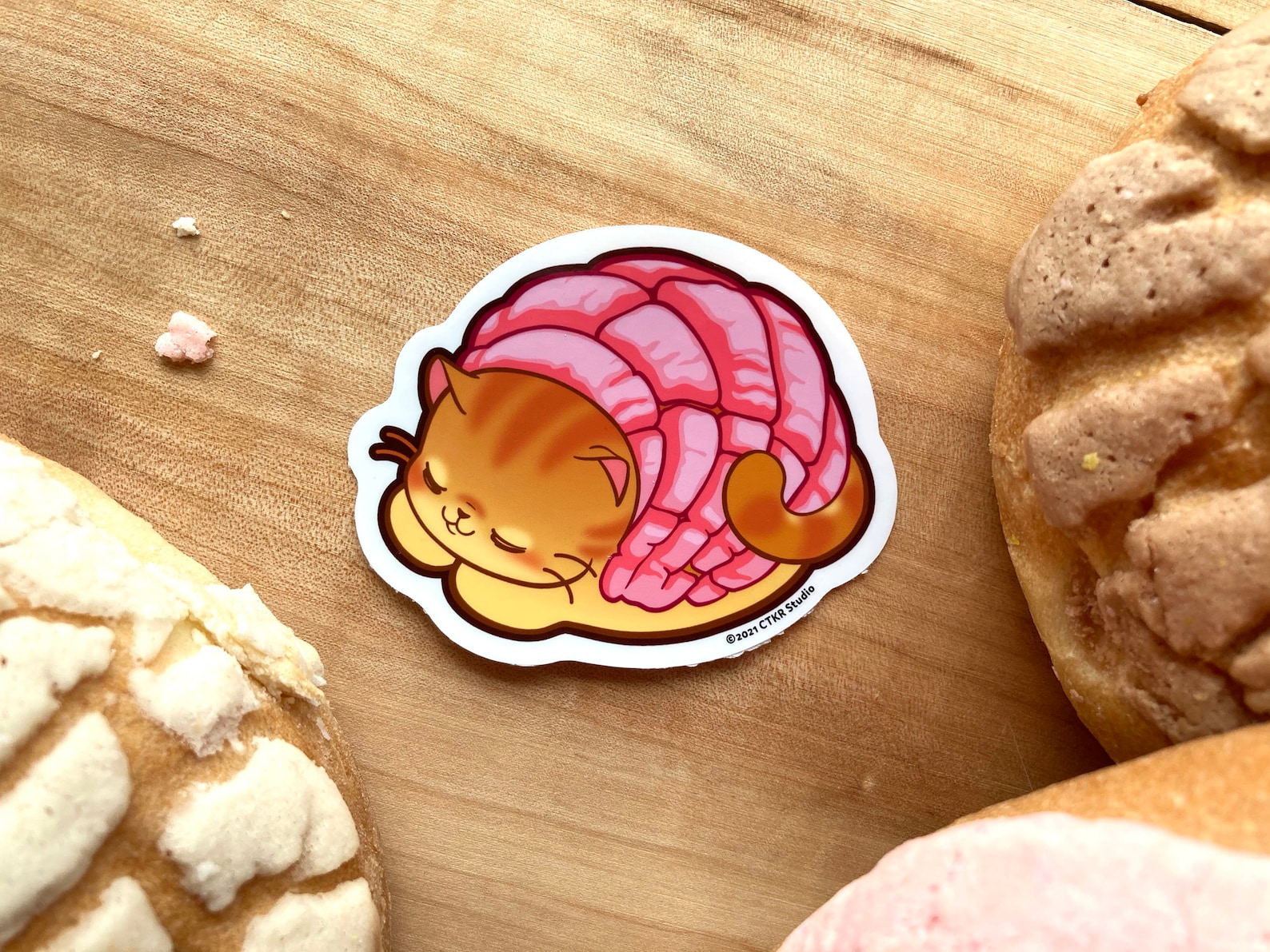 VS021 / Concha Cats Kawaii Art Sticker Set / Cute Mexican - Etsy