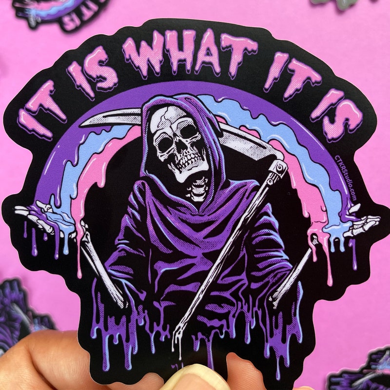 Pastel Gothic Vinyl Sticker - Etsy