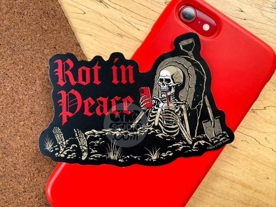 VS196 Rot in Peace / Funny Skeleton Graveyard / Doom Scrolling Social ...