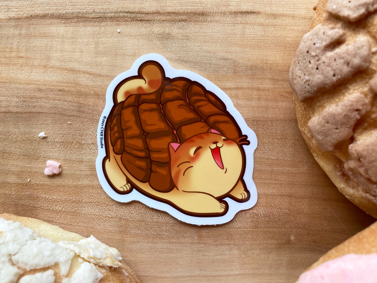 VS021 / Concha Cats Kawaii Art Sticker Set / Cute Mexican - Etsy