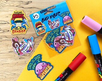 Funny Depression Stickers - Etsy