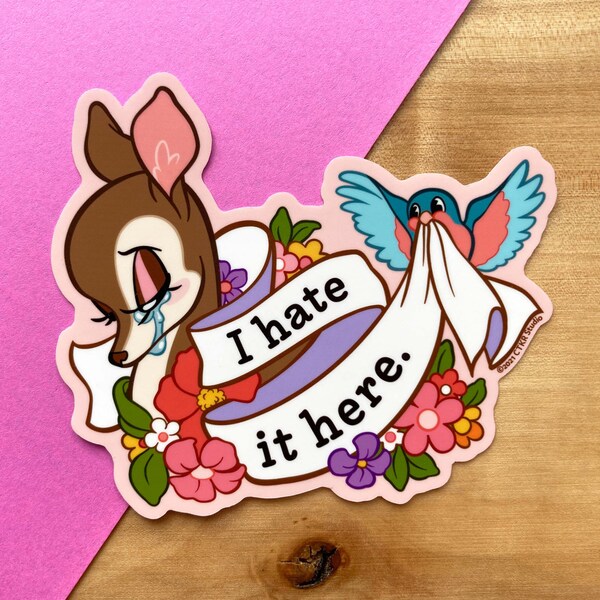 Deer Here Sticker - Etsy