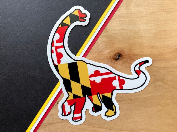 Paper Bumper Stickers Paper & Party Supplies Car Window Sticker MD Flag ...