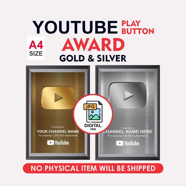 Youtube Subscriber Plaque - Etsy