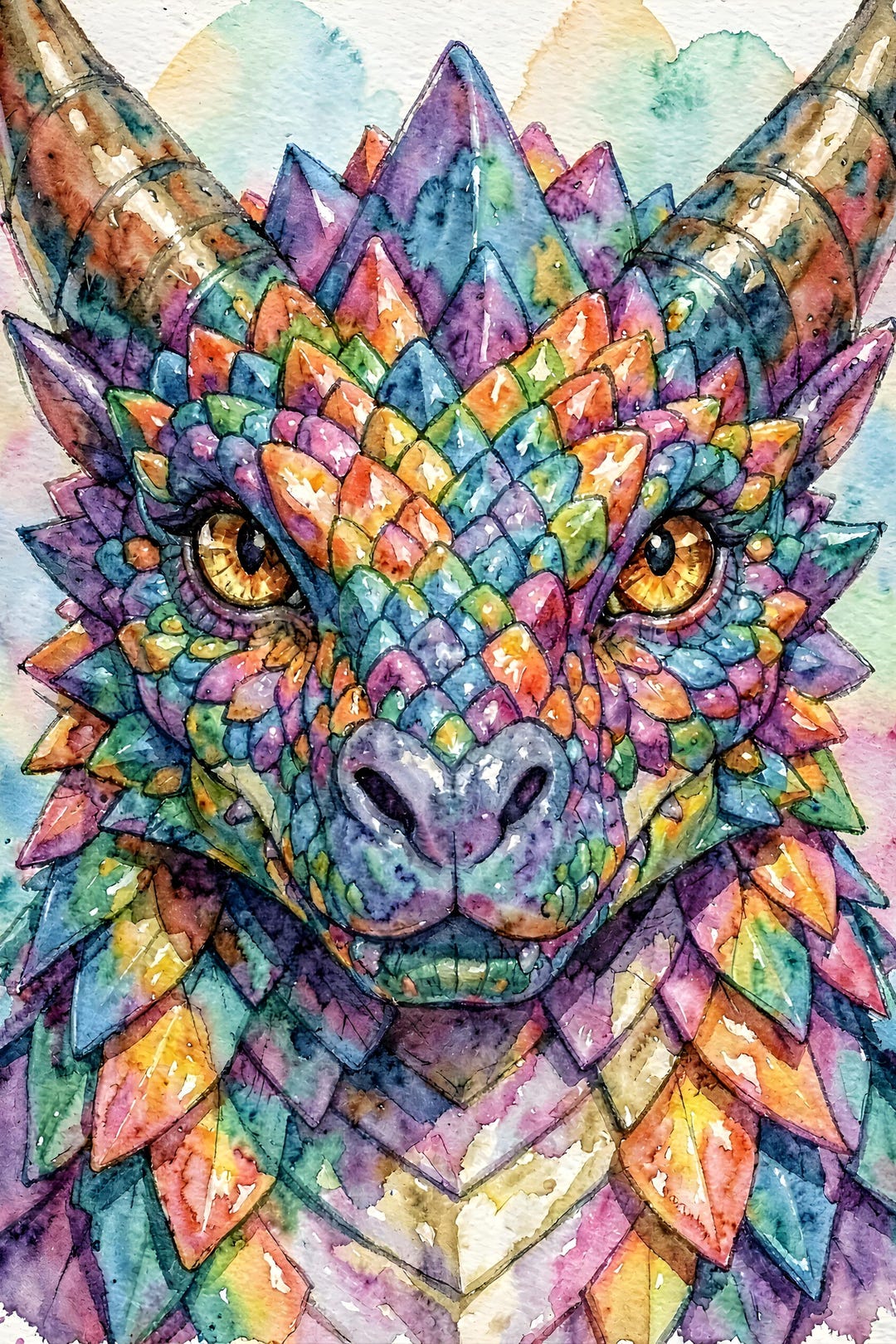 Dragon Wall Art | Aurora Scale Printable Digital Download - Etsy