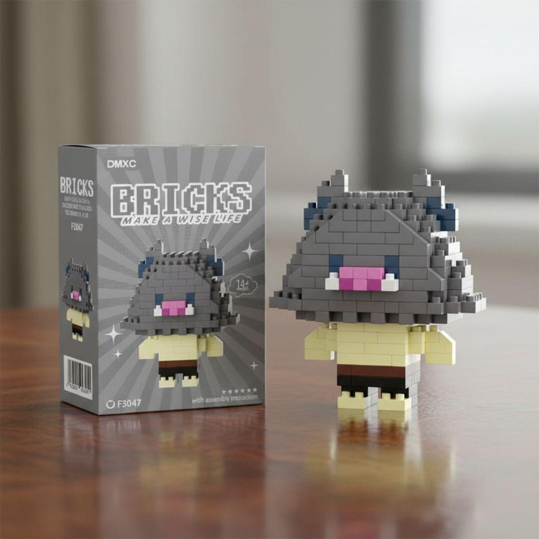 Inosuke Hashibira Building Blocks Figure | Demon Slayer Kimetsu No ...