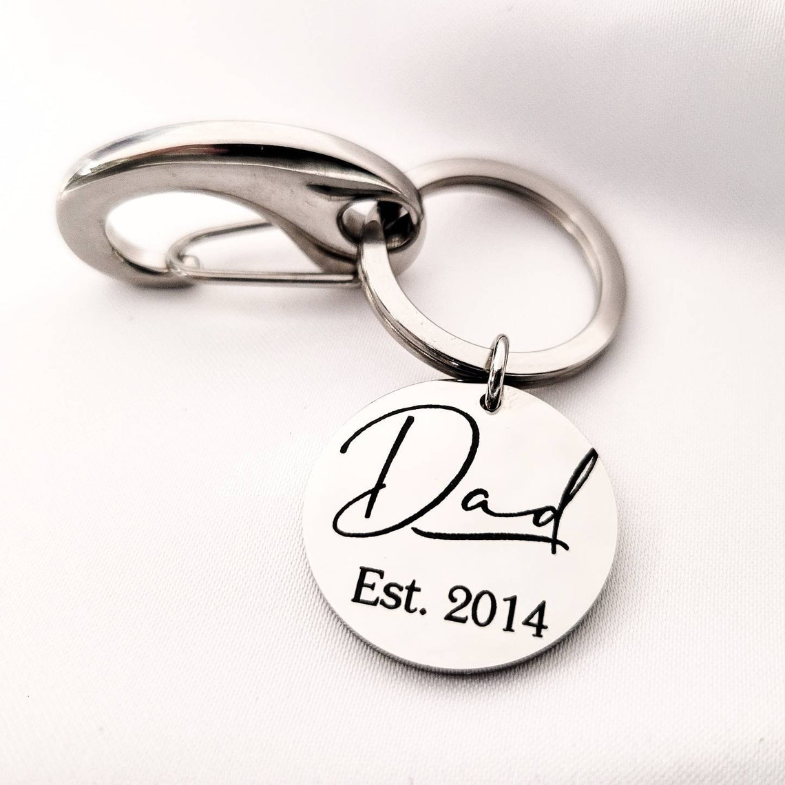 Dad Keychain New Dad Gift Father Keychain Father's | Etsy