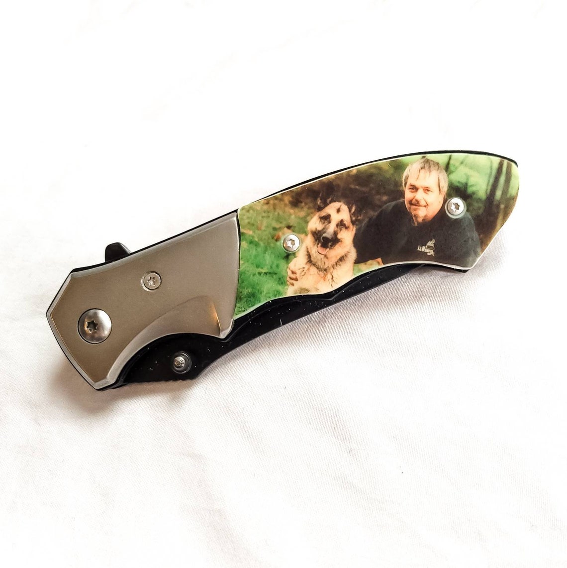 Photo Memorial Knife Knife Handle With Photo Portrait | Etsy
