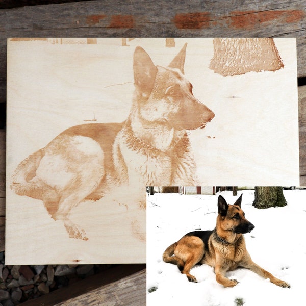 Wood Portrait - Etsy