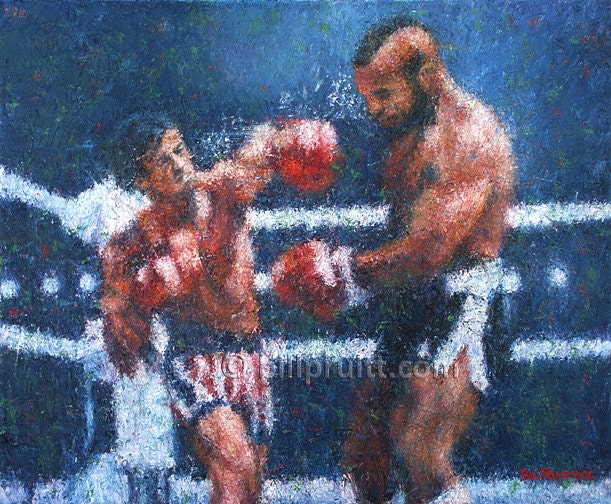 Sylvester Stallone Rocky 3 Clubber Art Print 12x14 Signed and Dated ...
