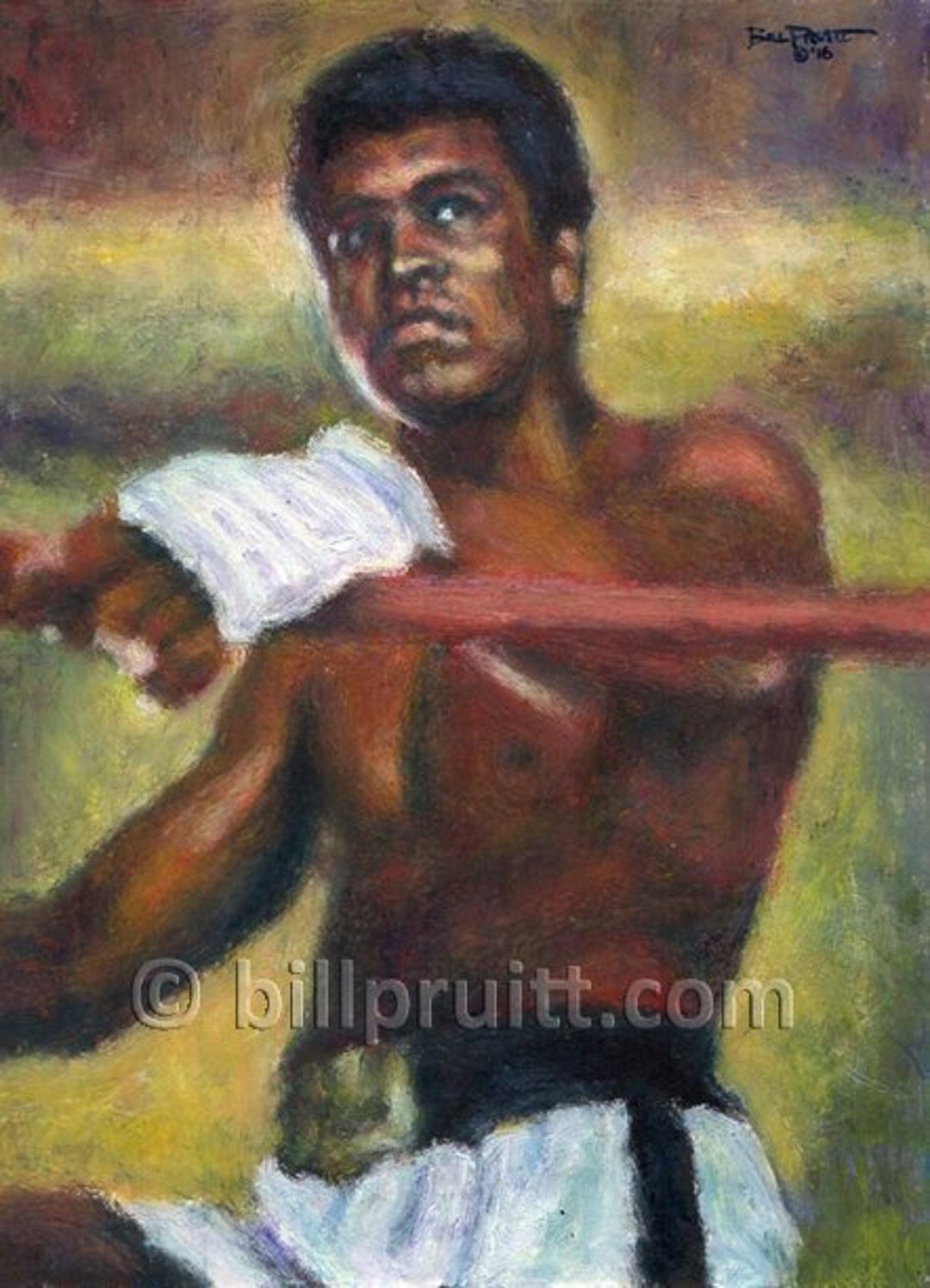 Muhummad Ali Boxing Art Print 13"x18" Bill Pruitt - Etsy