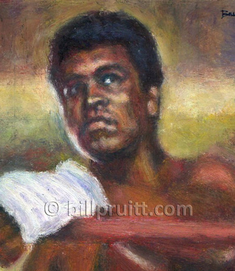 Muhummad Ali Boxing Art Print 13"x18" Bill Pruitt - Etsy