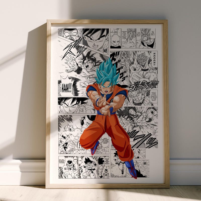 Goku Manga Panel - Etsy