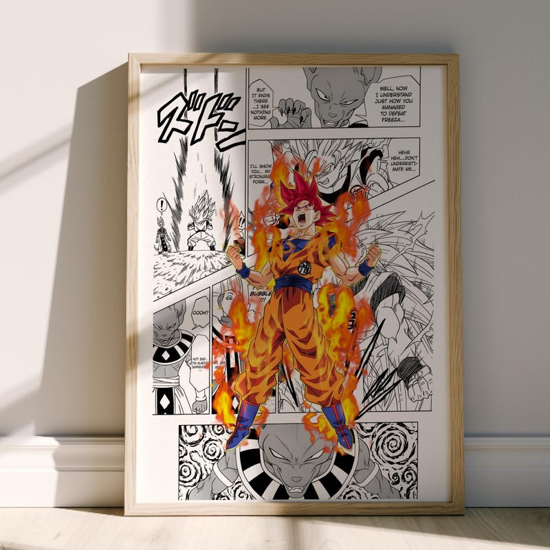 Goku Manga Panel - Etsy
