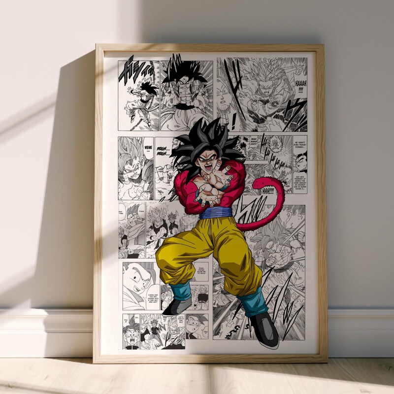 Goku Manga Panel - Etsy