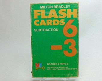 Milton Bradley Flash Cards - Etsy