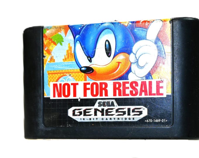 Sonic the Hedgehog Sega Genesis 1991 “not for Resale” Game Cartridge - Etsy