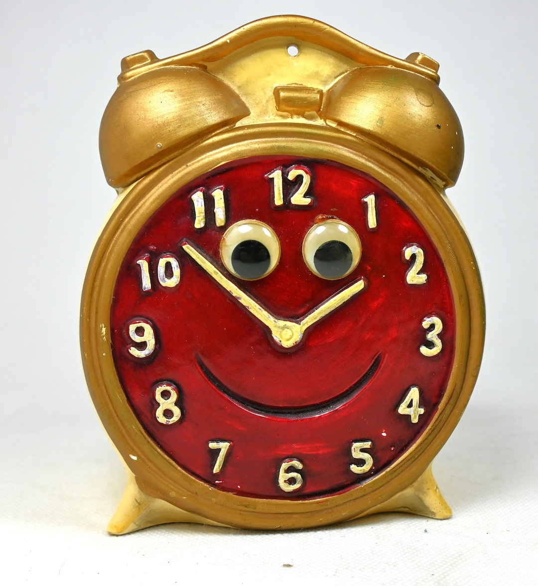 1950s Antimorphic Clock With Googly Eyes Planter Frisco Golden Gate ...