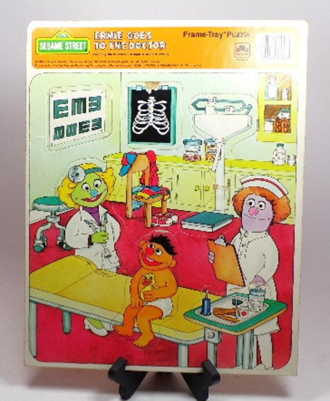 Retro Sesame Street Ernie Goes to the Doctor Frame Tray Puzzle by ...
