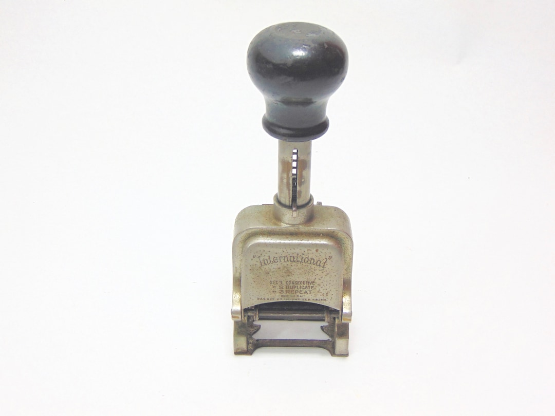 Vintage Office ~ Numbering Machine ~ International ~ Industrial Office ...