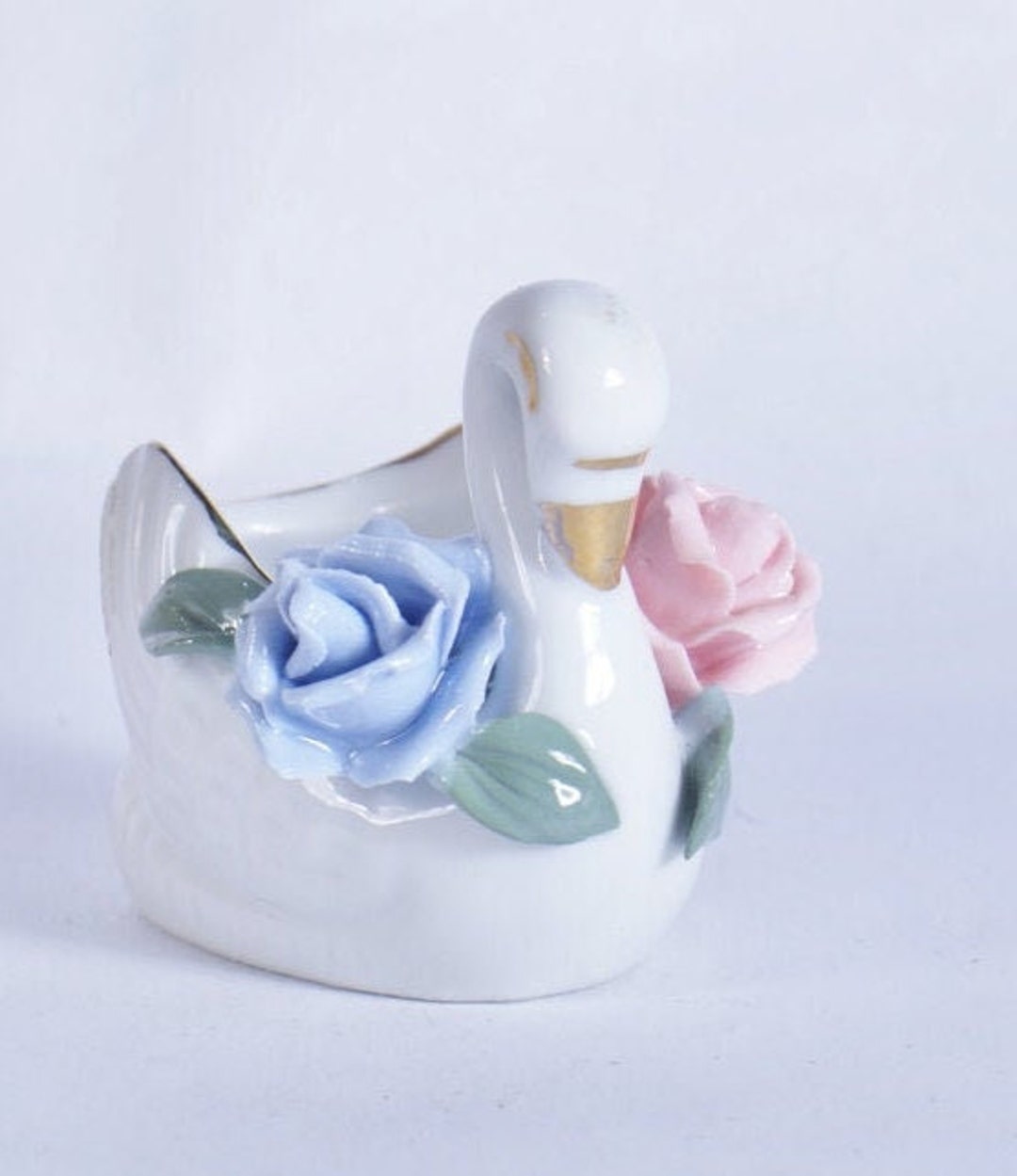 Classic Small Ceramic Swan Toothpick Holder ca. 198's - Etsy