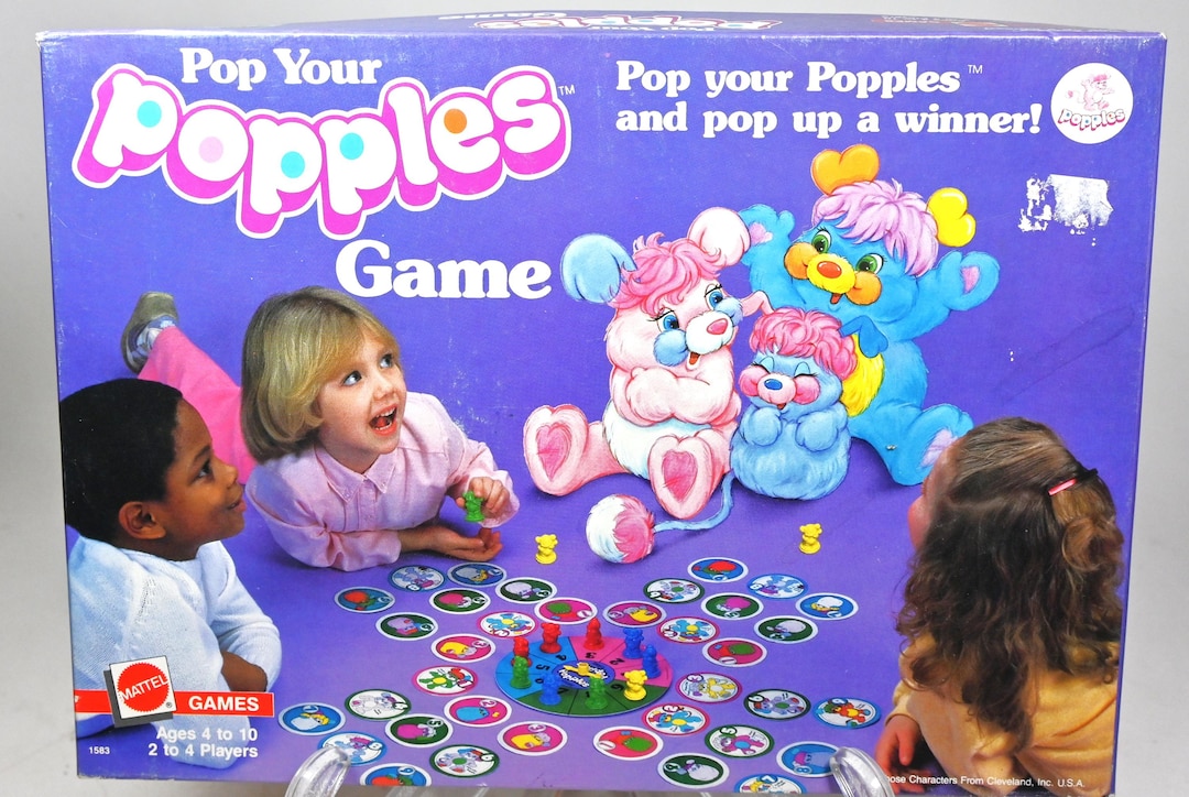 Vintage 1986 Popples Board Game - Based on Beloved 80's Cartoon Toy ...
