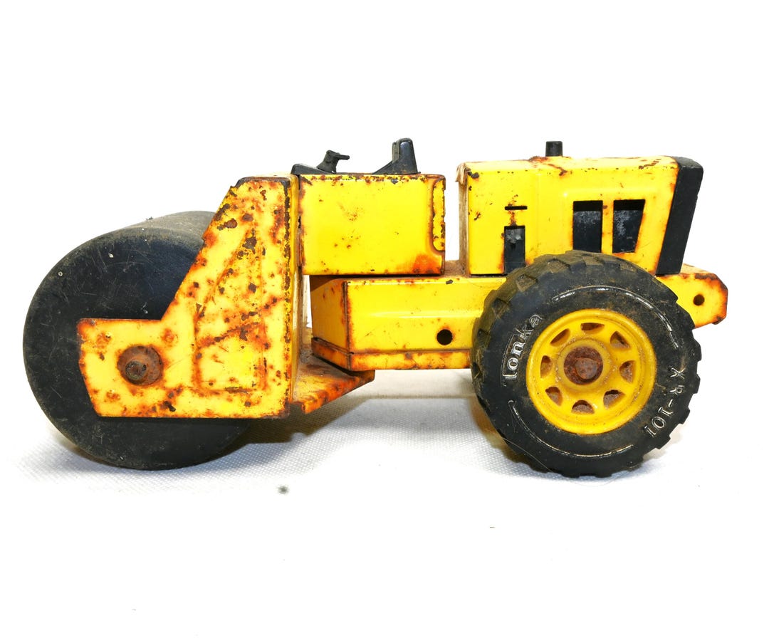 Collectible Pressed Steel Toy - 1960s Tonka Steamroller With Character ...