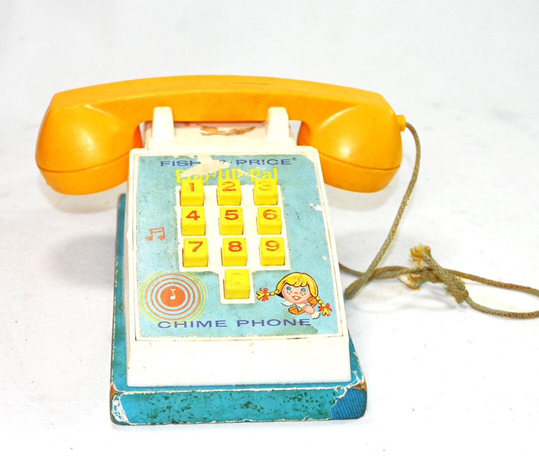 Vintage Fisher Price Pop-up-pal Chime Phone #150 – Misfit Toy – 1968 ...