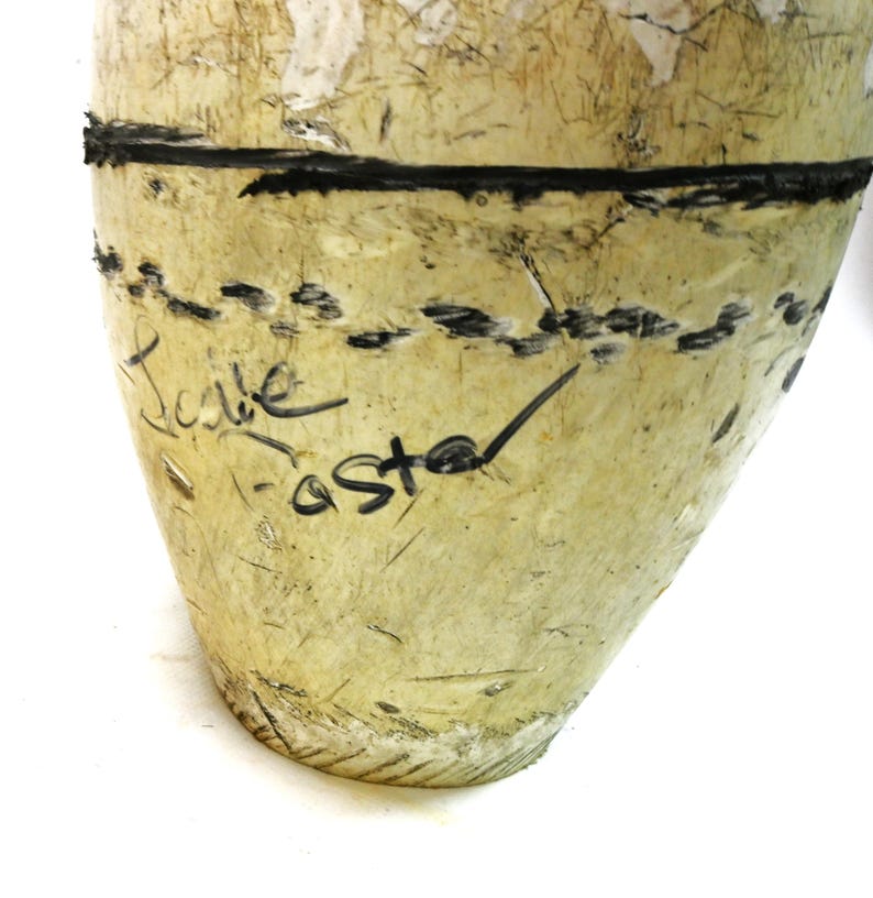 Signed Vintage Bowling Pin | 14.5" Tall | Mystery Signature | Rustic ...