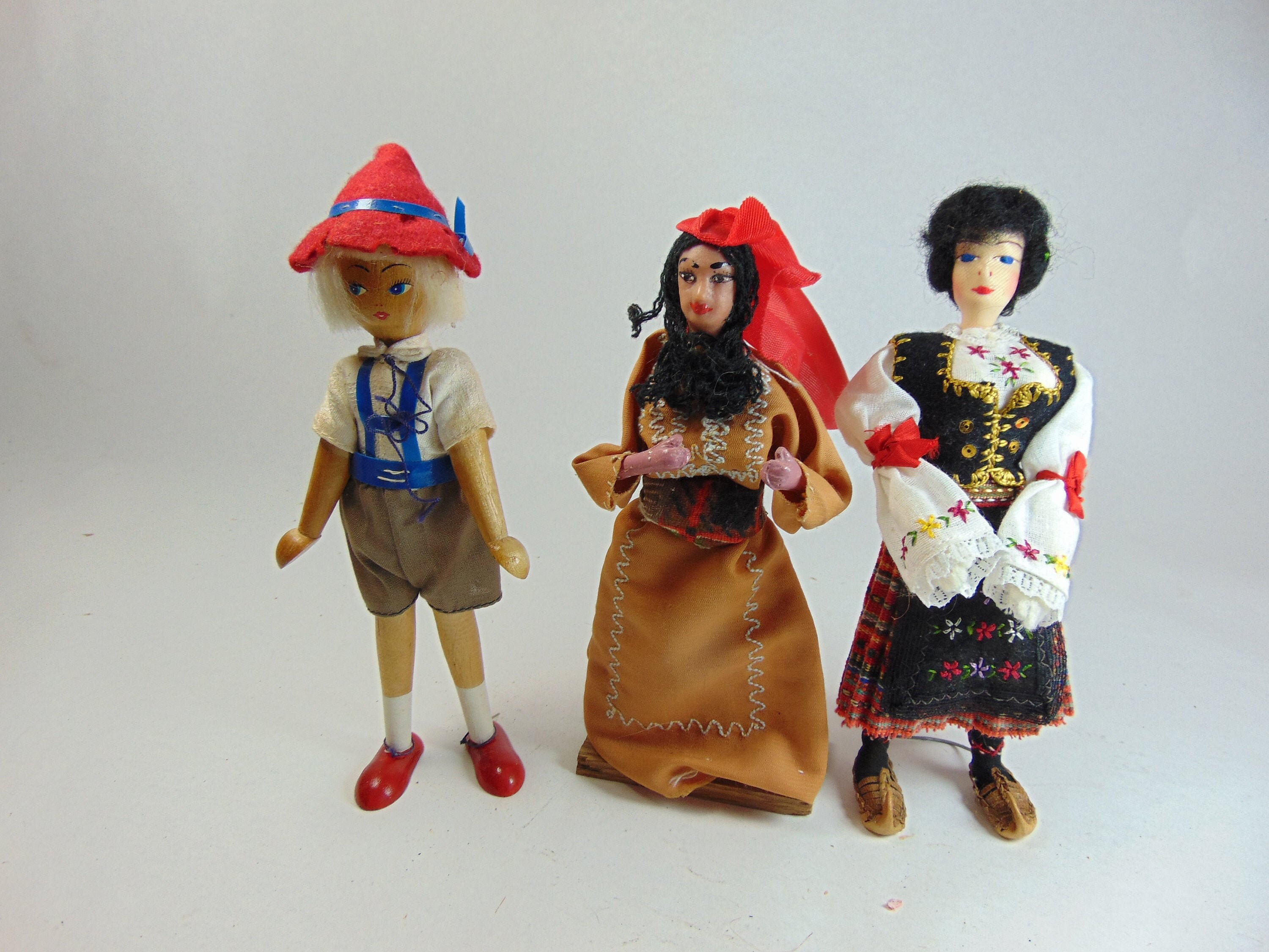 Collectible 3 Piece Ethnic Doll Lot - Etsy