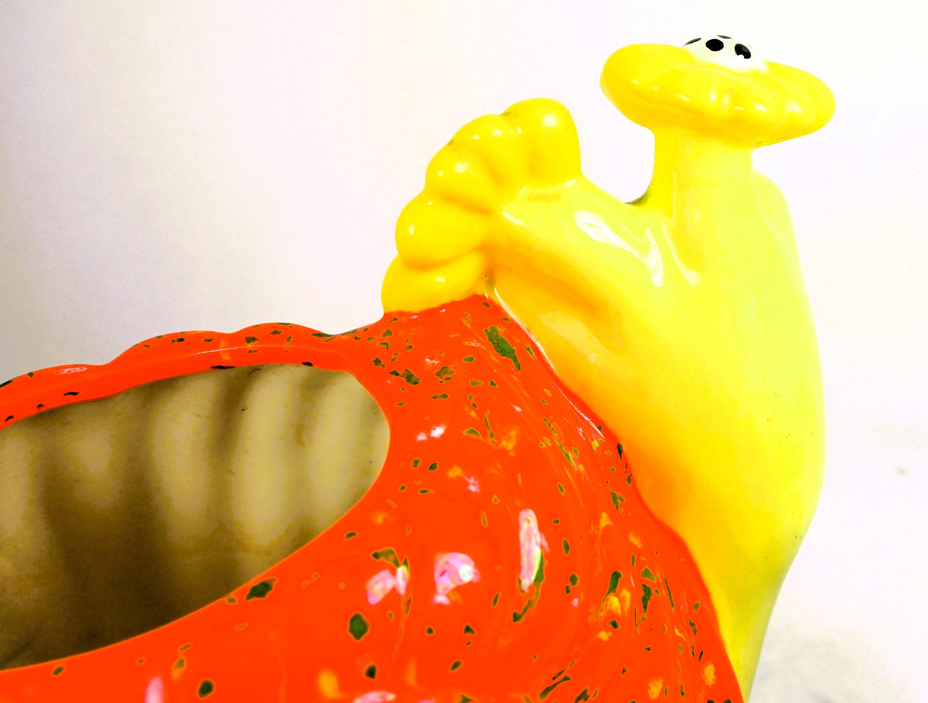 1970s Quirky Colorful Large Snail Figural Planter Pot - Etsy