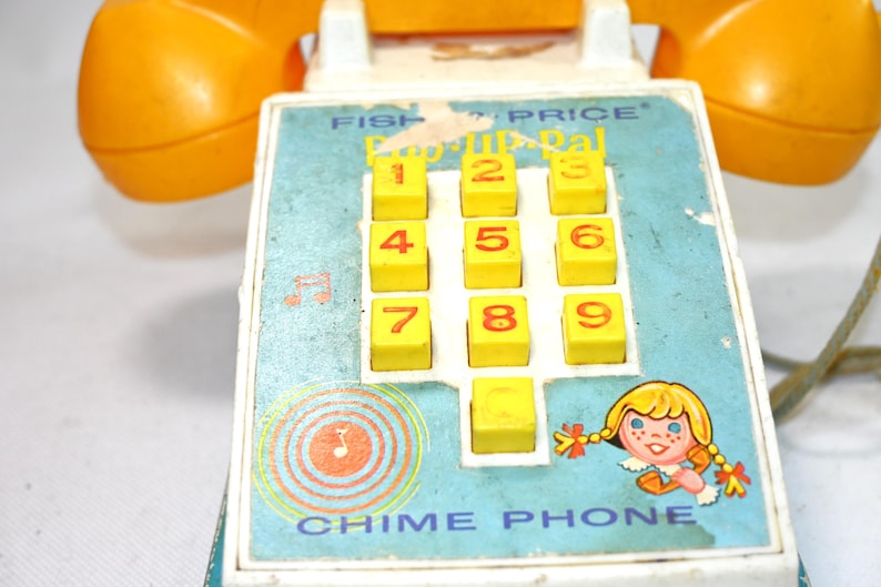 Vintage Fisher Price Pop-up-pal Chime Phone #150 – Misfit Toy – 1968 ...