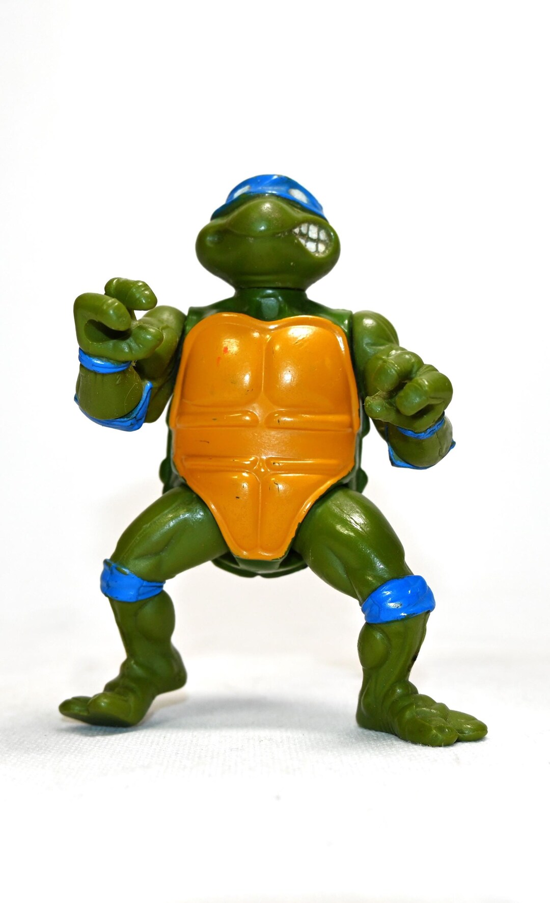 Classic 1989 TMNT Leonardo Action Figure Retro Ninja Turtle Toy 4 1/2 ...