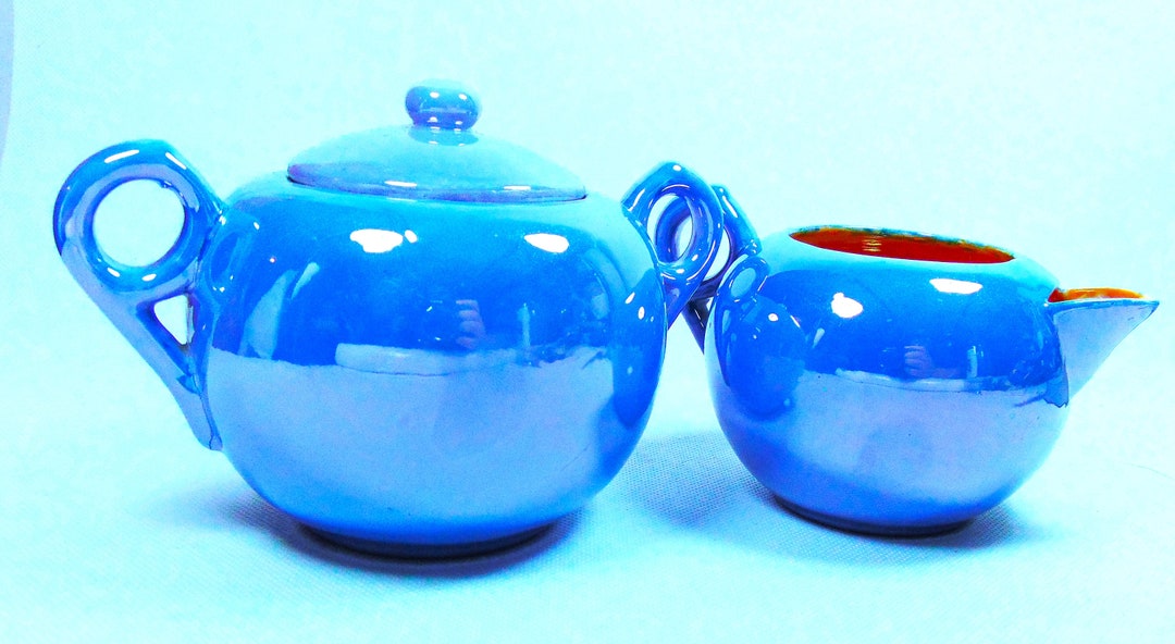 Brilliant Blue Lusterware Tea/coffee Set Made in Japan (ca. 1940's) - Etsy