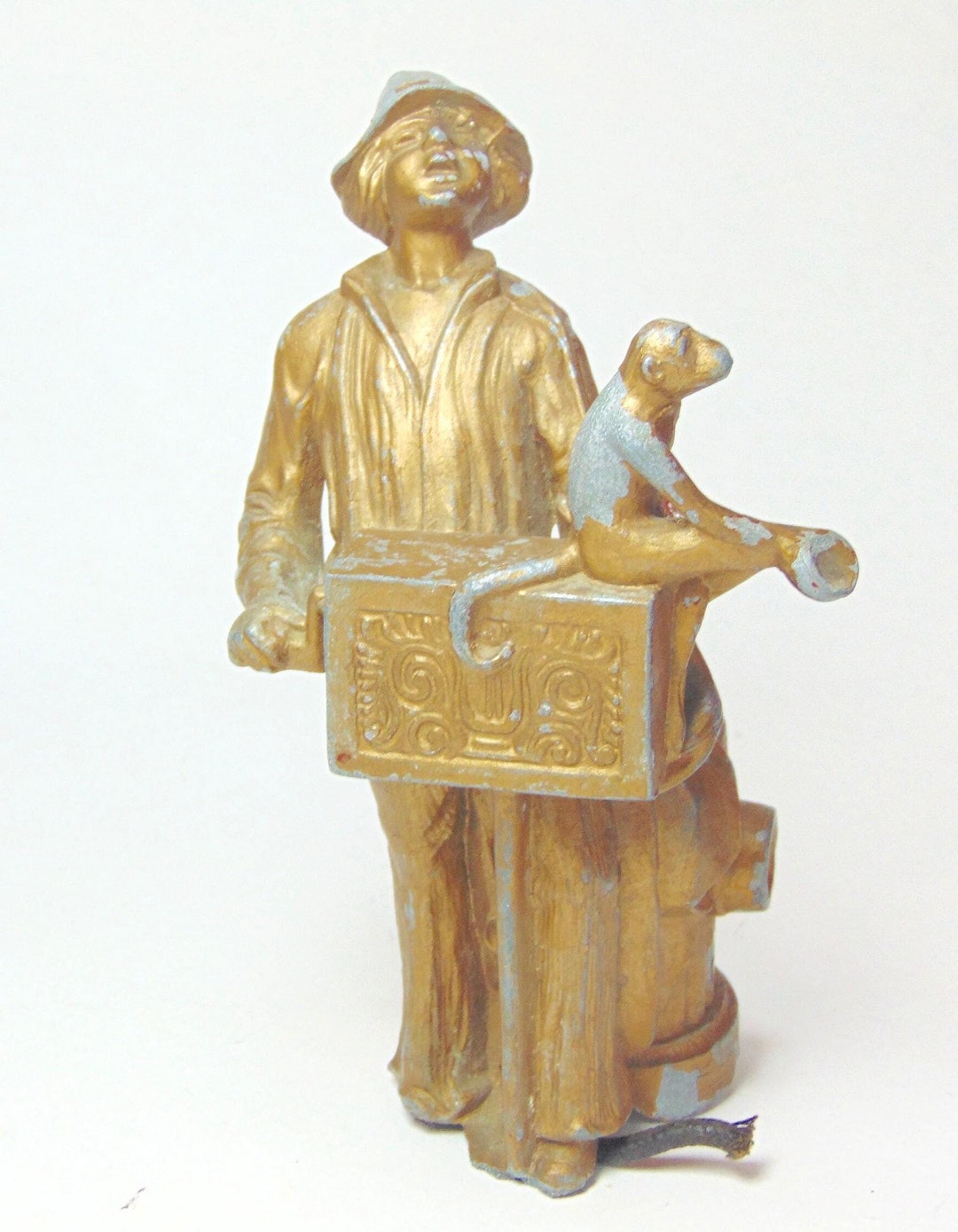 Charming Antique Monkey & Organ Grinder - Unique Collector's Item ...