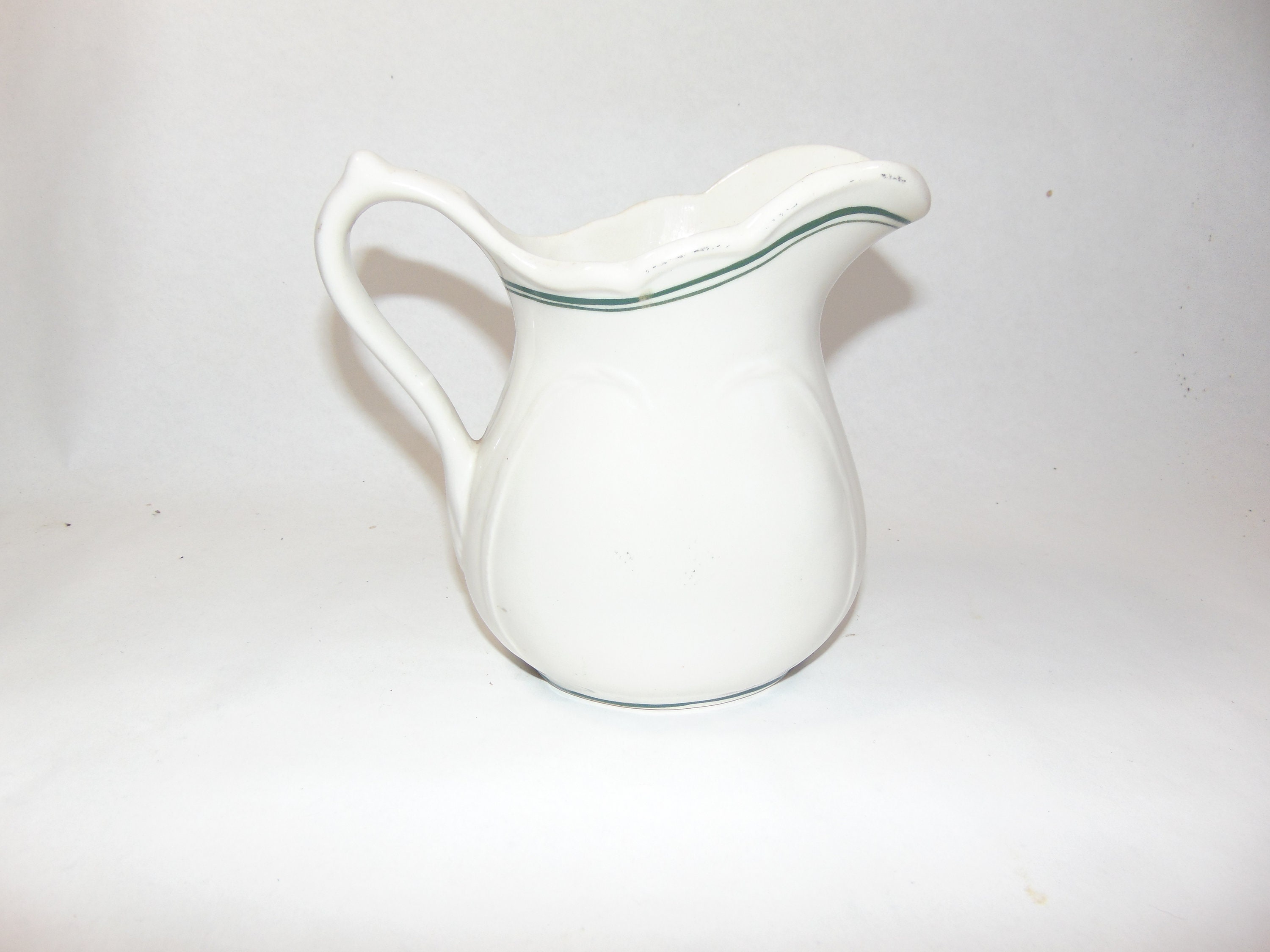 Vintage Porcelier Milk Pitcher, Porcelain Pitcher, Porcelain Pottery ...
